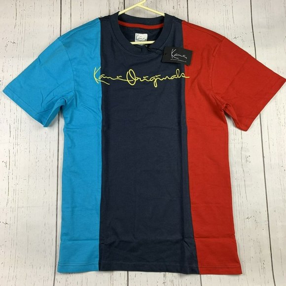 Karl Kani | Shirts | Karl Kani Oversized Small Tshirt Blue Red Casual ...